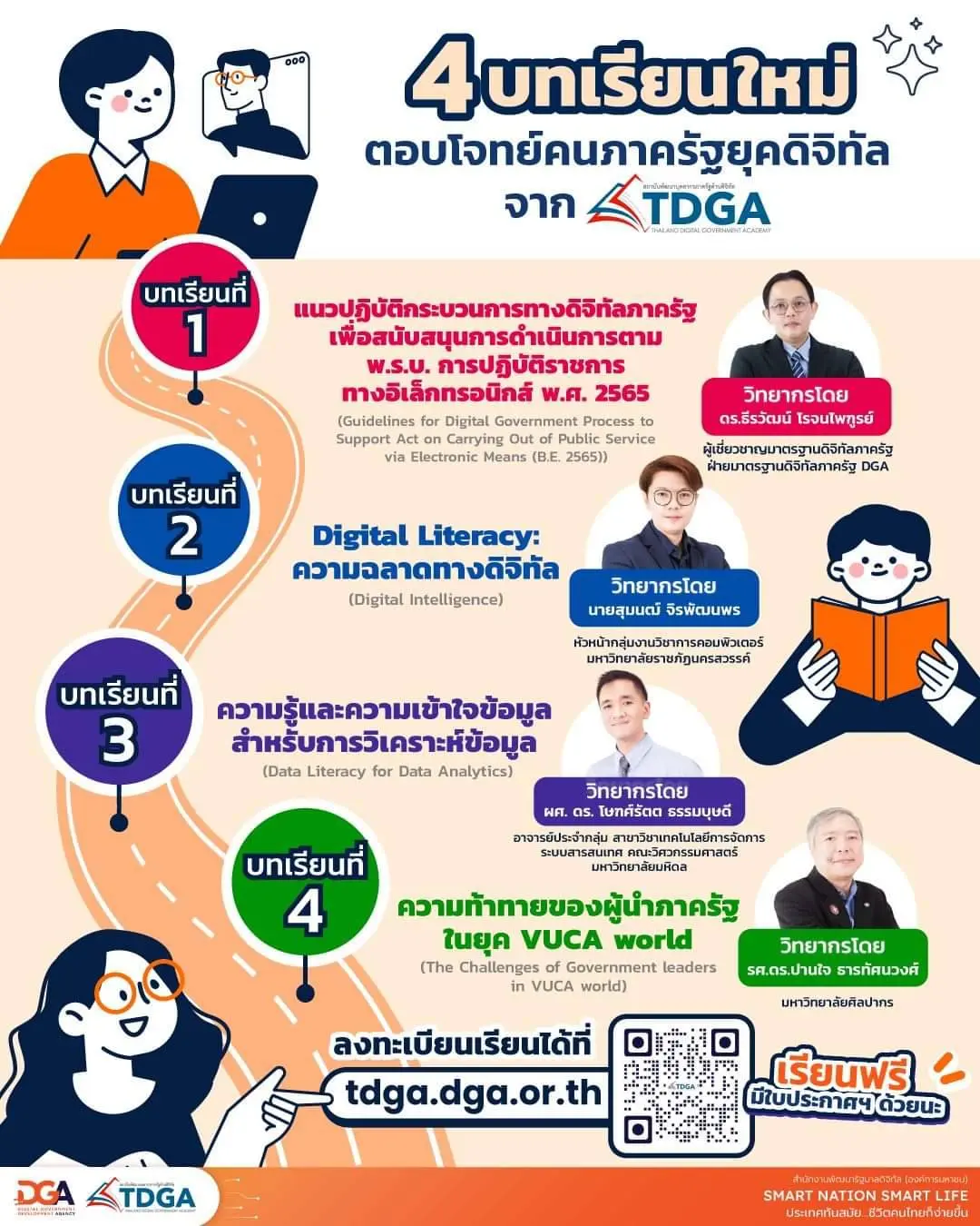 e-Learning TDGA บทเรียนออนไลน์ 4 หลักสูตร ความรู้ด้านดิจิทัล - iok2u.com