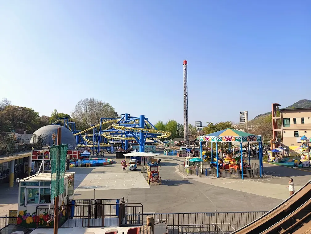 เที่ยวเกาหลีใต้ โซล สวนสาธารณะเด็กแกรนด์พาร์ค โซนสวนสนุก (Children's Grand Park Amusement ...