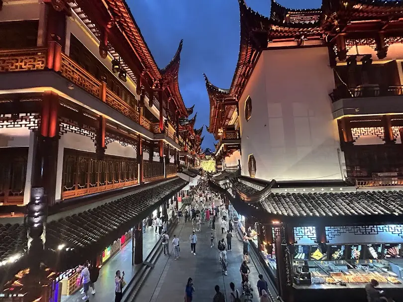 เที่ยวจีน เซี่ยงไฮ้ สวนอวี้หยวน Jiuqu Bridge - iok2u.com