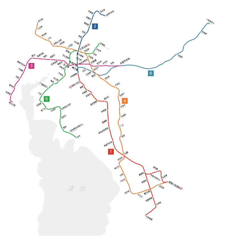 เที่ยวจีน ยูนนาน คุนหมิง รถไฟฟ้าใต้ดิน (Metro) - iok2u.com
