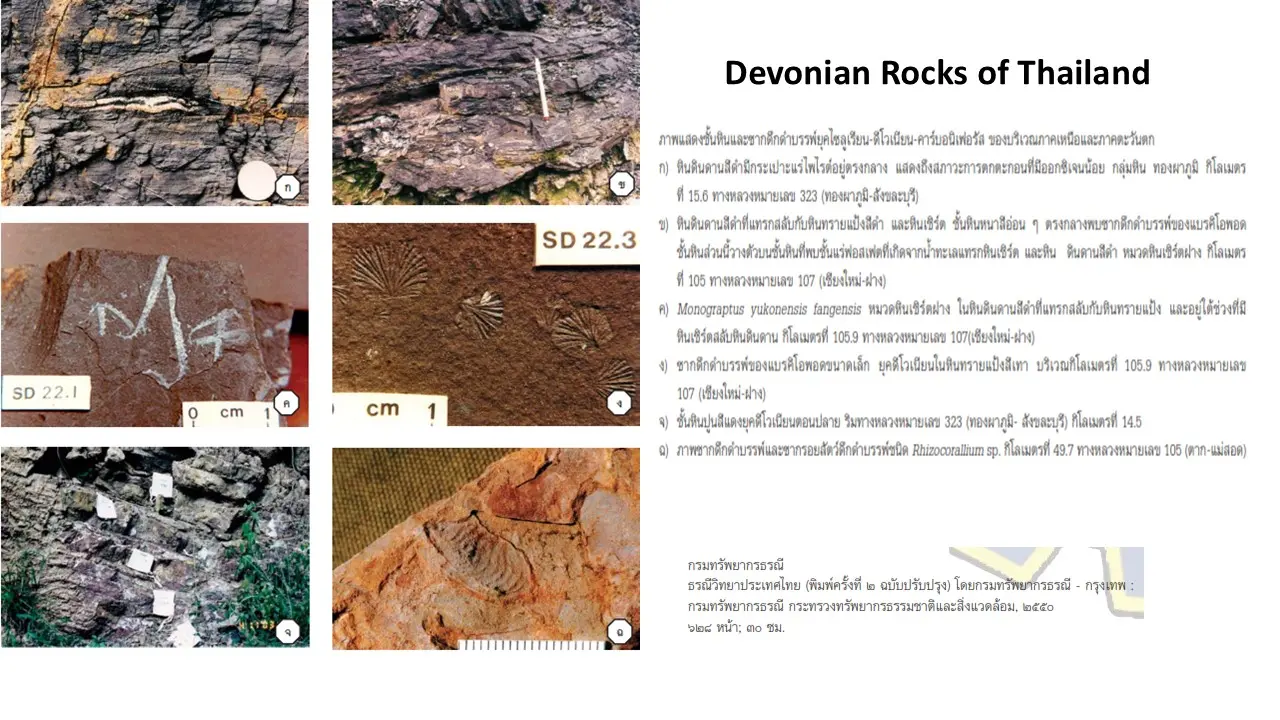 Waiyapot ep087 The Devonian Rocks of Thailand หินยุค ดีโวเนียน ของ ...